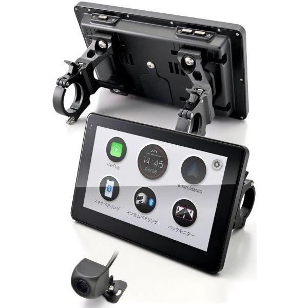 23333 デイトナ バイク用 モトスマートモニター ディスプレイ 7インチ CarPlay Android Auto対応バックカメラ付属 ...