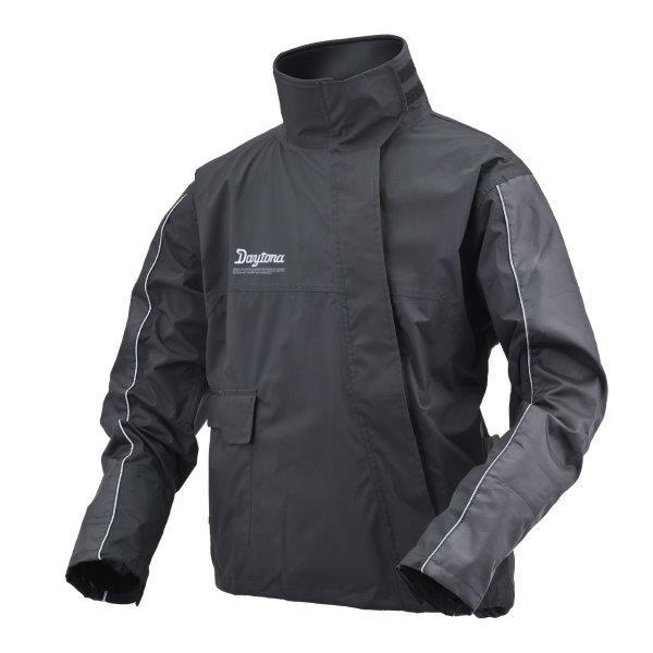 RK JAPAN 48253 デイトナ Daytona DR-001 ハイパフォーマンスレインウエア ジャケットのみ 止水ファスナー 防水 耐水圧20,000mm ストレッチ ブラック 2XL ...