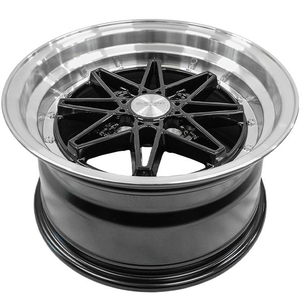 4本セット ELEMENT L372 15インチ 8J+25 4H PCD100 ブラック メッシュ アルミホイール : PartsMAX ...