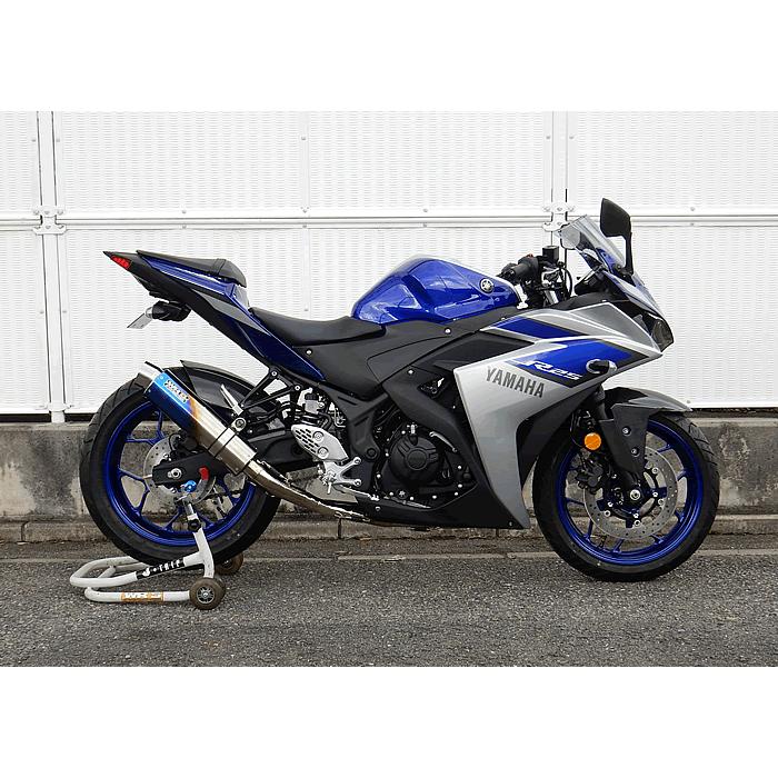 WR'S YAMAHA YZF-R25 / MT-25用 ダブルアールズ チタンサイレンサー（焼き色タイプ）//フルエキゾースト・ラウンドタイプサイレンサー（LS2250JM） :12026 ...