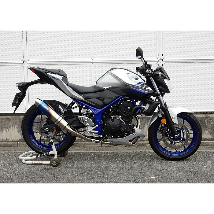 WR'S YAMAHA YZF-R25 / MT-25用 ダブルアールズ チタンサイレンサー（焼き色タイプ）//フルエキゾースト・ラウンドタイプサイレンサー（LS2250JM） :12026 ...