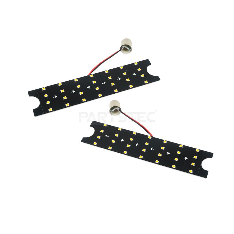 12V 24V 兼用 S25 LED シーケンシャル ウィンカー アンバー 左右 2個セット 切替スイッチ付 流れる ウインカー トラック パーツ /146-198 : PARTSTEC ...