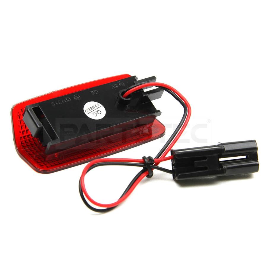 トヨタ ドアカーテシ LEDランプ レッド 赤レンズ 北米仕様 左右セット 簡単取付 汎用 互換 81230-48020 純正交換 プリウス ...