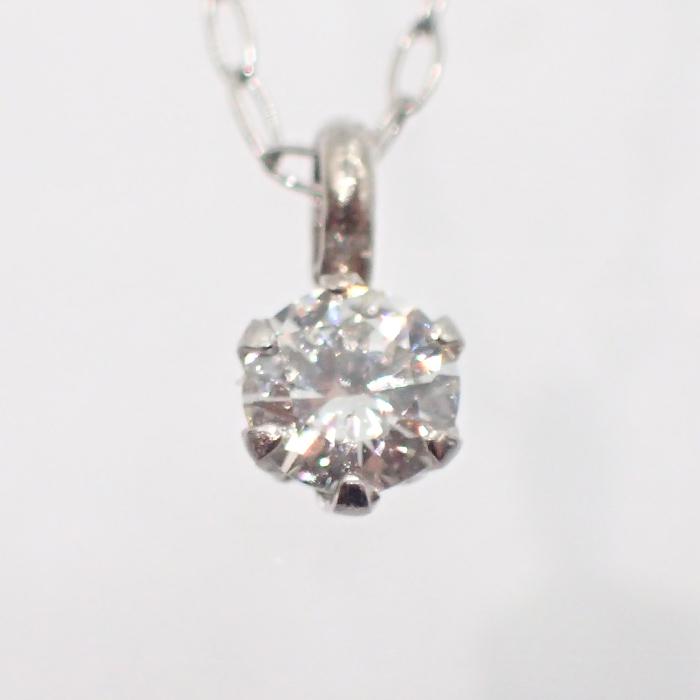 ダイヤモンドネックレス 0.1ct PT900 DIA鑑別書付 PT-NE01 一粒 プラチナ 6爪 40cm ダイアモンド プチペンダント : ac-pt-ne01 : partsworld ...