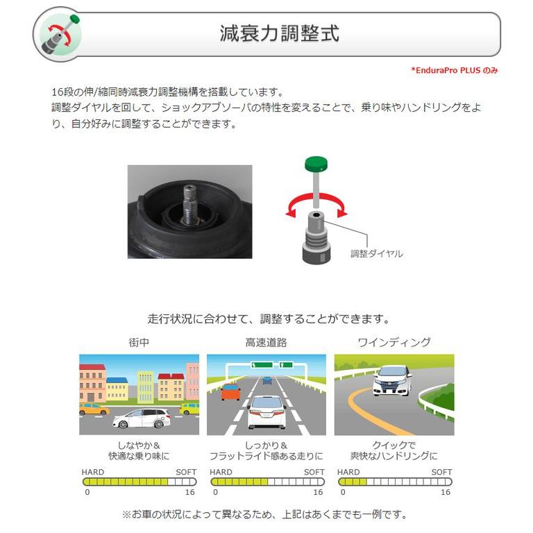 TEIN EnduraPro PLUS KIT シビック フェリオ EK3 H7.09-H12.08 純正形状ショックアブソーバ VSH98-B1DS2 :VSH98B1DS2-5:パーツ屋 ...