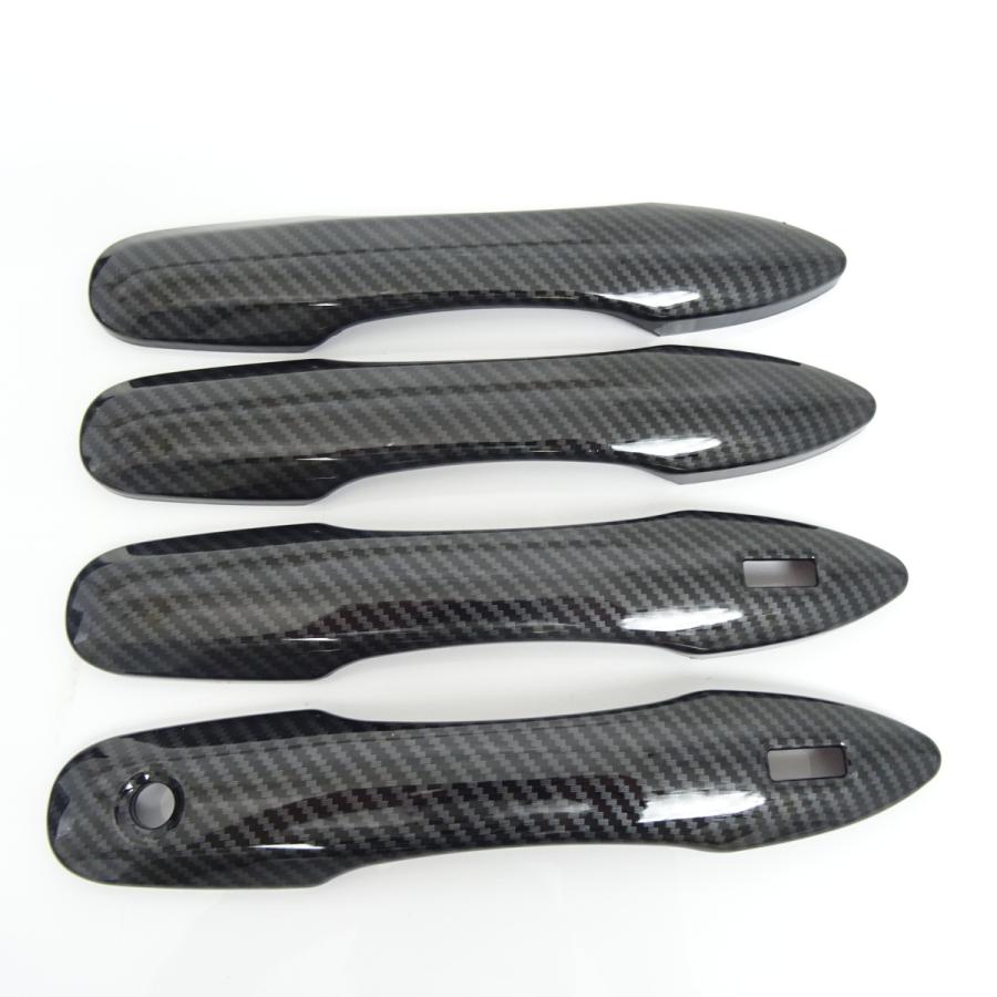 トヨタ カローラ セダン E210 E211 E212 E214 (2019年10月〜) カーボンルック ドアハンドル ドアノブ カバー パネル p50a : 20005093 : パーツ ...