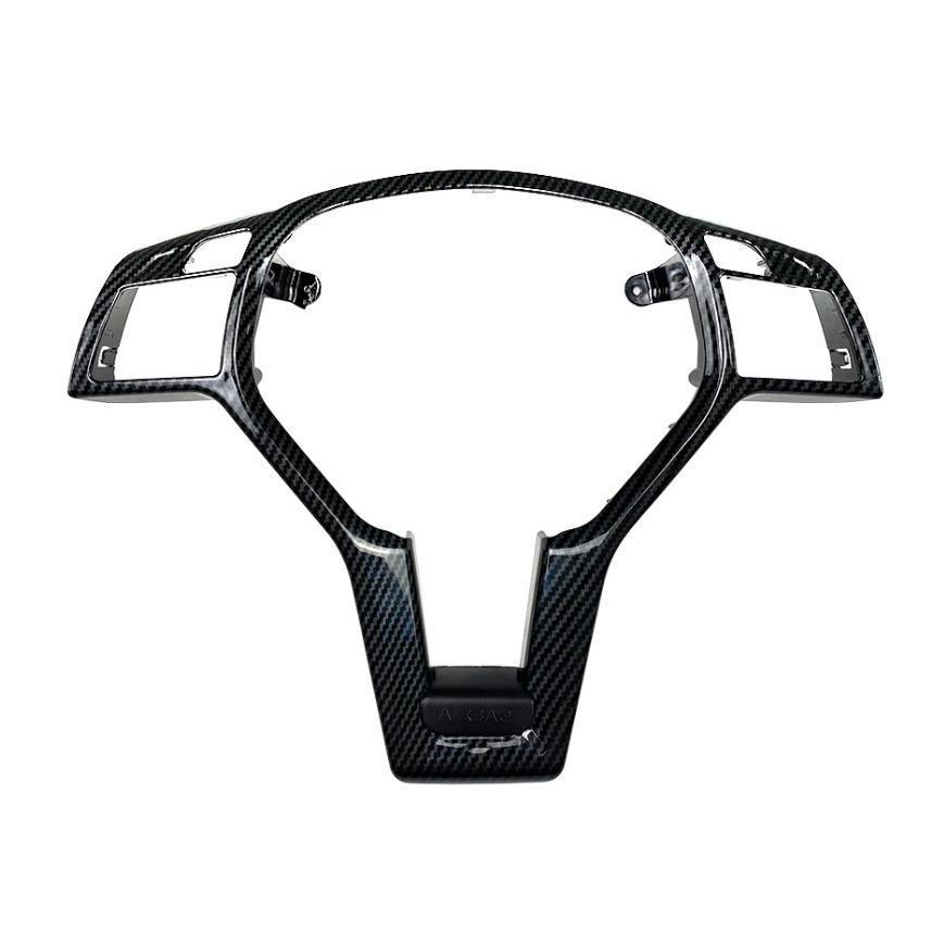 SWAROVSKI 本格派♪ 交換式♪ メルセデス ベンツ カーボン ルック ステアリング パネル S212 E220 E250 E300 E350 E400 E550 E63 Eクラス ...