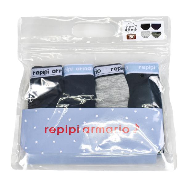 ガールズ repipiarmario レピピアルマリオ ショーツ 4枚セット 福袋 ハッピーバッグ 女の子 女児 パンツ 下着 140 150 160 【1点までメール便可】 : パーティ ...