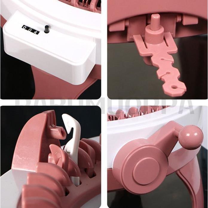 編み機 48針 織り機 子供 おもちゃ DIY手芸 操作簡単 回転織機 コンパクト スカーフ ニット マフラー 袋 帽子 毛糸編み機 手芸編みキット 手編み機 手芸用品 ...