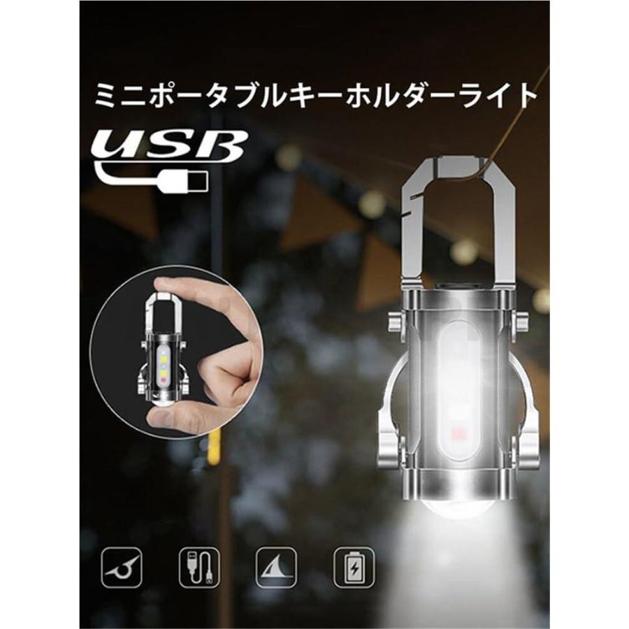 【2025年新作！】ハンディライト LEDキーチェーンライト キーホルダー型ライト ミニLED懐中電灯 USB充電式 キーホルダー一体型 ポケットサイズ 強力 防水 : parumuoppa ...