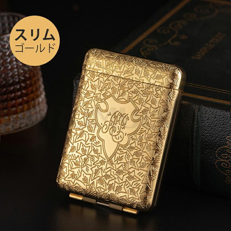 シガレットケース タバコケース メンズ レディース おしゃれ アルミ たばこケース 煙草 ケース かっこいい シック カバー 彫り柄 2タイプ スリム レギュラー : parumuoppa ...