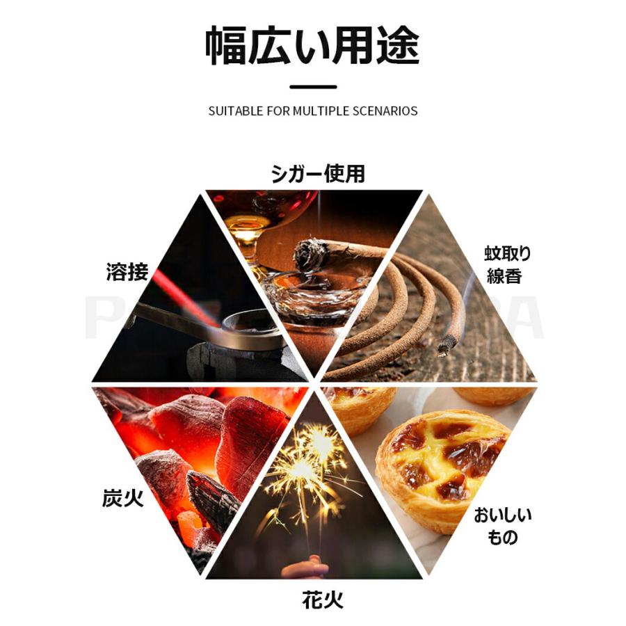 ガスバーナー 注入式 ガズライター ガストーチバナー 防風 充填式 360°全方向使用可能 軽量 操作簡単 耐久性が抜群 料理用 火起こし アウトドア用 キャンプ用 : parumuoppa ...