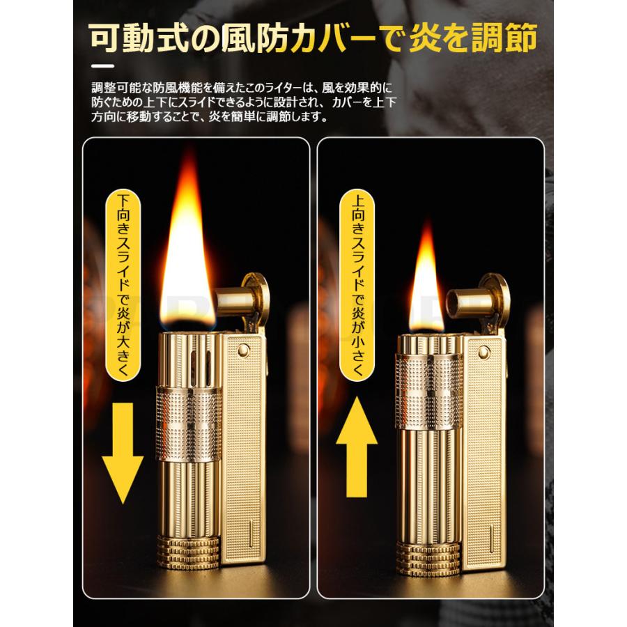オイルライター 復古スタイル 小型 灯油ライター 軽量 携帯便利 アウトドア用 防風 屋外使用可 使用便利 ライター ギフト包装 父の日 男性プレゼント 誕生日 : parumuoppa ...