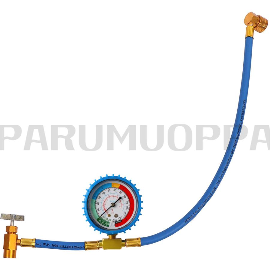 即納 エアコン ガス チャージホース 圧力計付 冷媒チャージパイプ 汎用タイプ取り外し可能な冷媒缶切バルブ : caiw238 : parumuoppa - 通販 - Yahoo!ショッピング