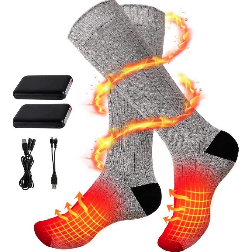 即納 電熱ソックス 電気靴下 充電式 防寒ソックス バッテリー付属 加熱ソックス 電熱靴下 男女兼用 加熱靴下 釣り ヒータ 狩猟 防寒対策 バイク スキー用 : parumuoppa ...