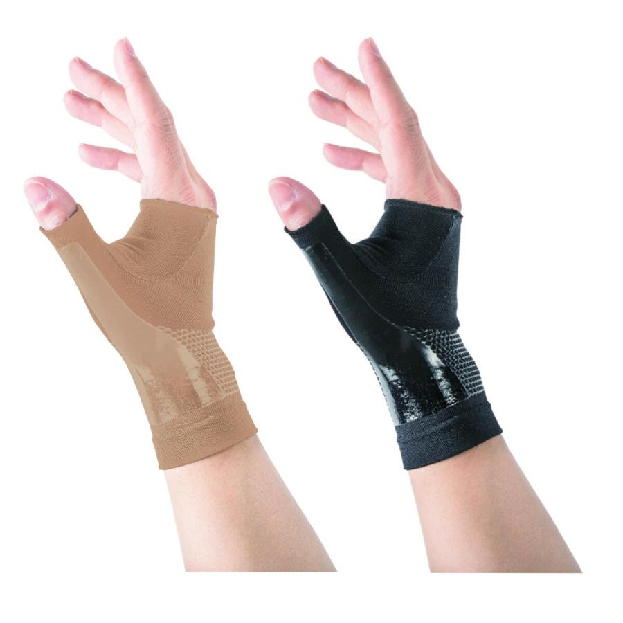 【ネコポス】TOSCOM HOLZAC 手首サポーター 1枚 ブラック/ベージュ S/M/L 左右兼用 男女兼用 : へるしー99BOX - 通販 - Yahoo!ショッピング
