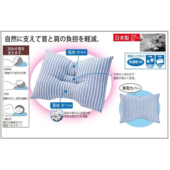 【直送品】抗菌防臭整体ピロー3 63×43cm ブルー系 日本製 : へるしー99BOX - 通販 - Yahoo!ショッピング