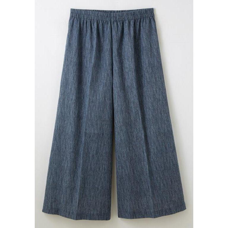 高島ちぢみ キュロットパンツ ネイビー M : へるしー99BOX - 通販 - Yahoo!ショッピング