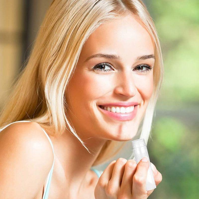 DFsucces リップ クリーム チューブ リップ 容器 20個セット 回転式 透明 化粧品容器 詰め替え容器 口紅チューブ 手作り口紅容 : 20231106182829-00163 ...