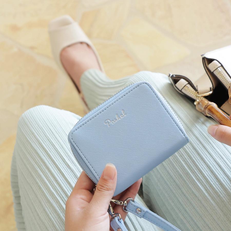 New Color パスケル Paskel 防犯ブザー機能付き おしゃれパスケース スカイブルー 防犯ベル 送料無料 : paskel ...