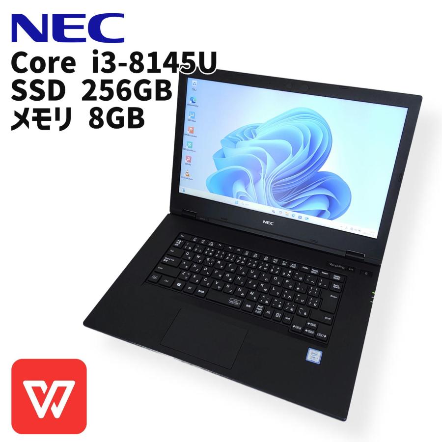 VersaPro 【中古ノート】NEC Versa Pro VA-5 / ノートパソコン Core i3-8145U メモリ8GB SSD 256GB Windows 11 WPS ...
