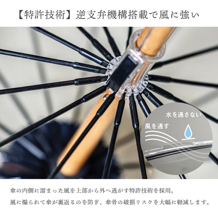 ビニール傘 十六夜桜（16本骨 ホワイトローズ 十六夜桜 いざよいさくら