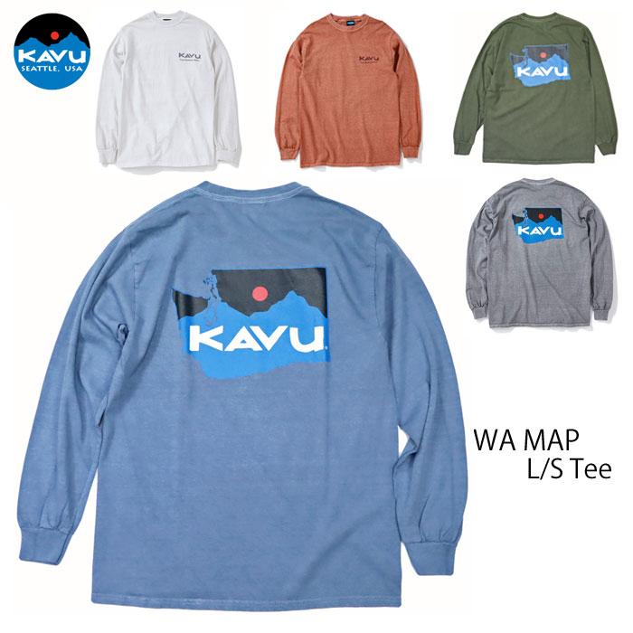 KAVU（カブー） ワシントンマップ ロングスリーブTシャツ WA MAP L/S Tee 19821714 \6,490 : PASSAGE ...
