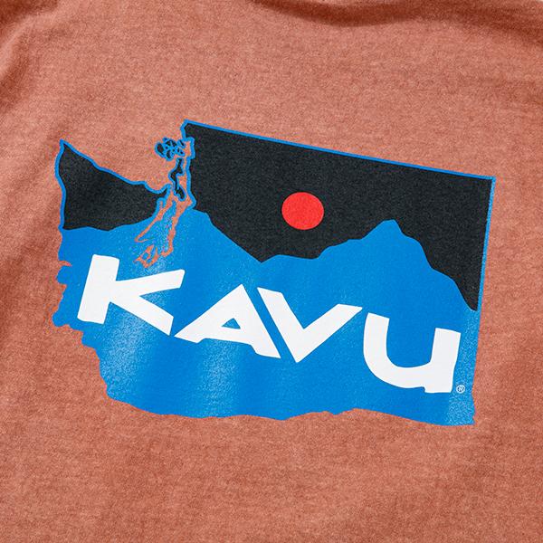 KAVU（カブー） ワシントンマップ ロングスリーブTシャツ WA MAP L/S Tee 19821714 \6,490 : PASSAGE ...