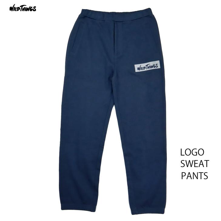 WILD THINGS SALE！送料無料！WILD ワイルドシングス WT21249KY LOGO SWEAT PANTS リフレクター ...