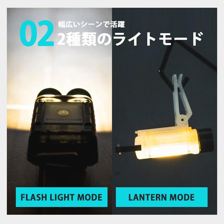 5050WORKSHOP MICROLight DUAL マイクロライト デュアル 5050ワークショップ フラッシュライト 点灯 4段階 角度調節 海外× : PassageShop ...
