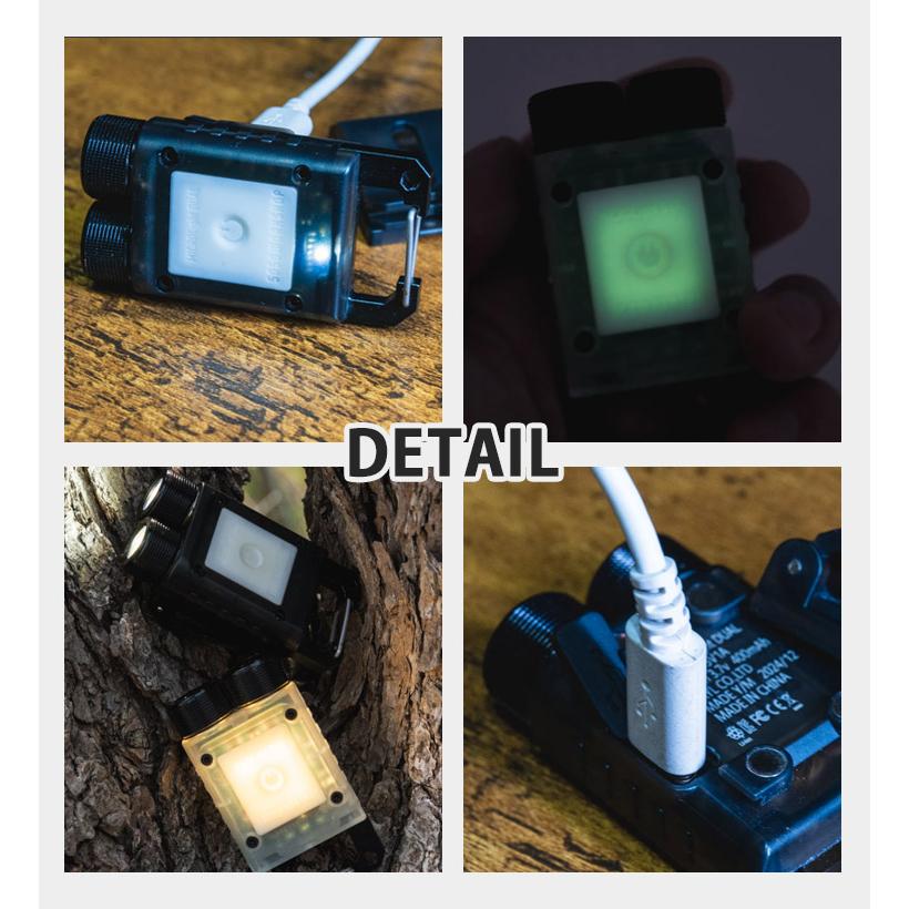 5050WORKSHOP MICROLight DUAL マイクロライト デュアル 5050ワークショップ フラッシュライト 点灯 4段階 角度調節 海外× : PassageShop ...