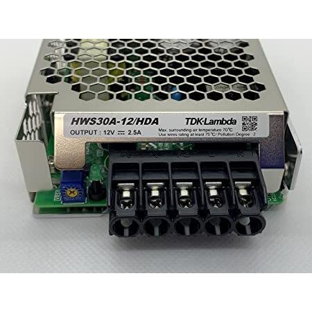 TDKラムダ HWS30A-12/HDA ACDC電源 ユニット電源 基板防湿コーティング 30W DC12V パンチングメタルケース付き ...