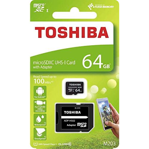 Toshiba 64GB Micro SDメモリーカード M203 SDXC UHS1 U1 Class10 SDアダプター付き : ジャパンパスワークス - 通販 - Yahoo!ショッピング
