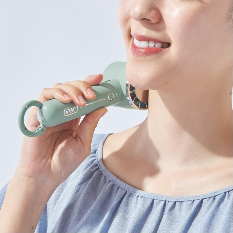 Toffy トフィー ひんやりハンディファン FN15 送料無料 / 小型扇風機 手持ち 卓上 USB充電 フェス キャンプ 熱中症対策 風量 3段階調節 : 家具のソムリエ - 通販 ...