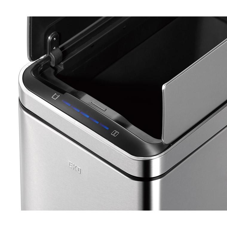 EKO ゴミ箱 センサー式 自動開閉 両開き デラックスファントムセンサービン45L EK9287MT-45L 送料無料 / 観音開き キッチン 大容量 ステンレス : 家具のソムリエ ...