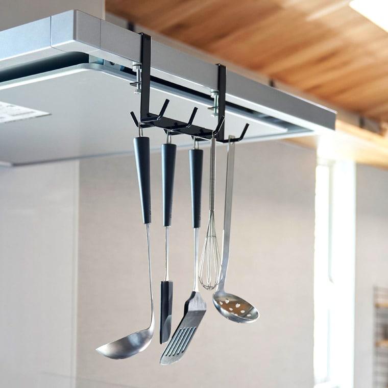 tower 山崎実業 レンジフード横フックタワー 7連 キッチン 送料無料 1787 1788 ホワイト ブラック / 換気扇 調理器具 吊り下げ 収納 : 家具のソムリエ - 通販 ...