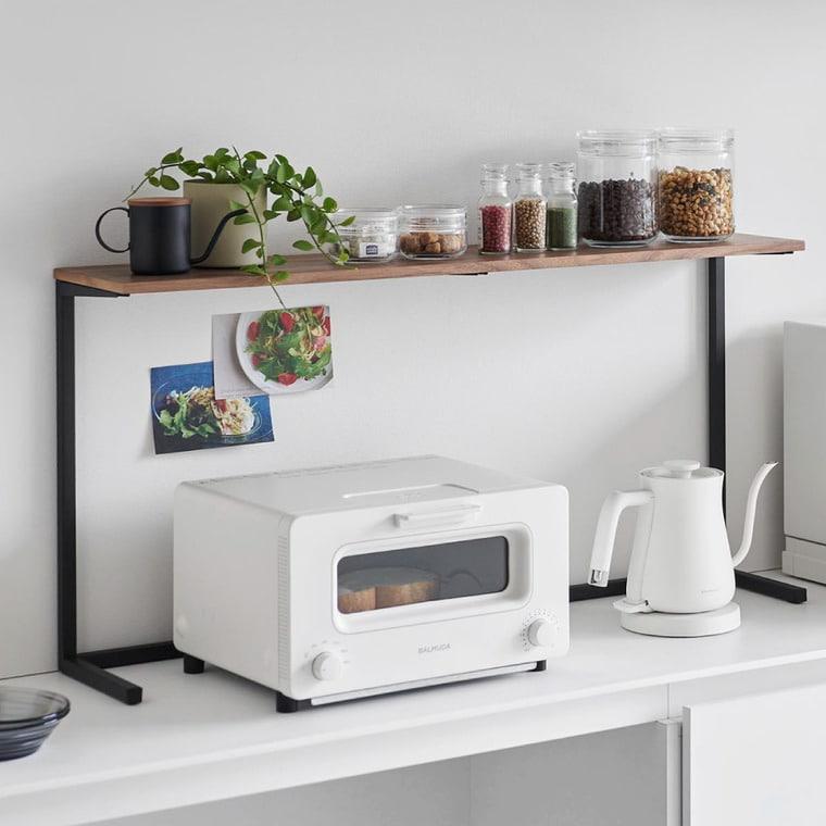 tower 山崎実業 キッチンカウンター上棚 タワー キッチン 公式 送料無料 1692 1693 ホワイト ブラック / 幅90cm 収納 ラック : ymj-01350 : 家具のソムリエ ...