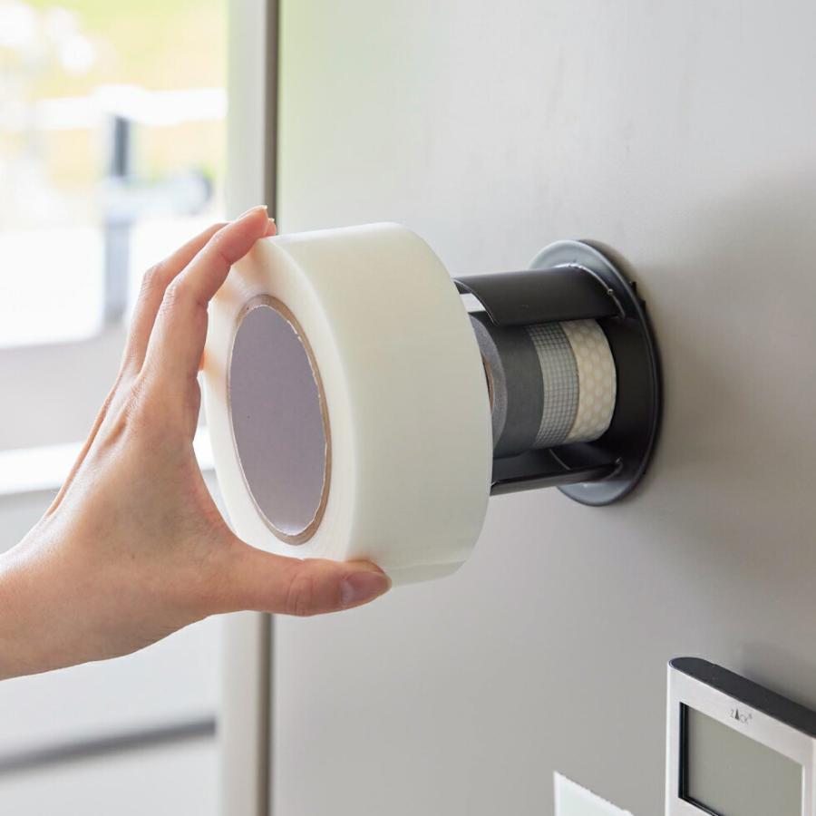 tower 山崎実業 マグネットテープホルダー タワー 公式 8456 8457 ホワイト ブラック 送料無料 / マスキングテープ 収納 セロハンテープ : 家具のソムリエ - 通販 ...