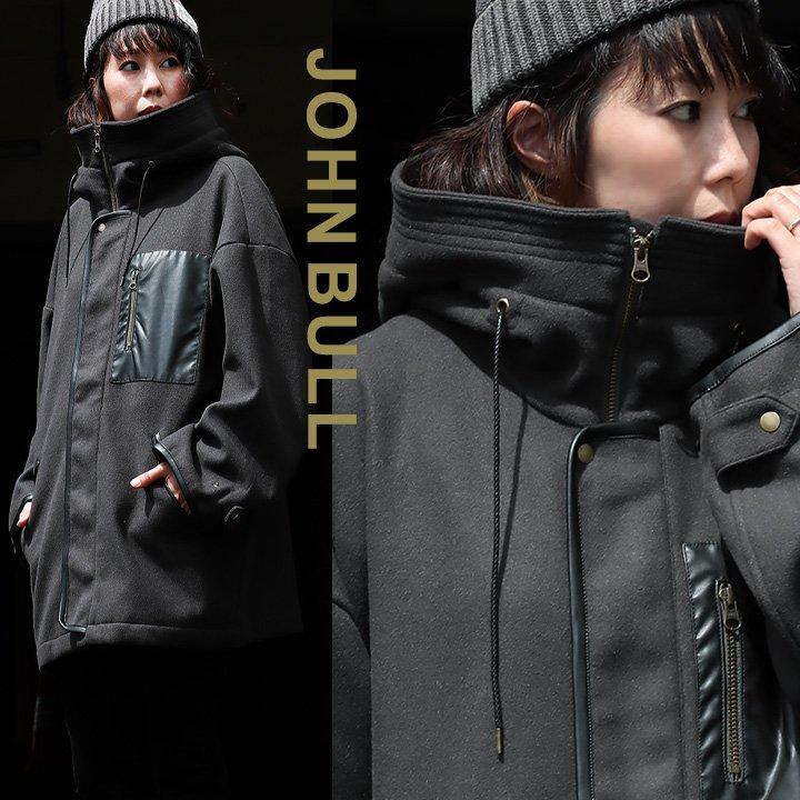 Johnbull アウター シュノーケルコート N3-B レディース 無地 グレー ポリエステル レーヨン 異素材切り替え PATY パティ : PATY - 通販 - Yahoo!ショッピング