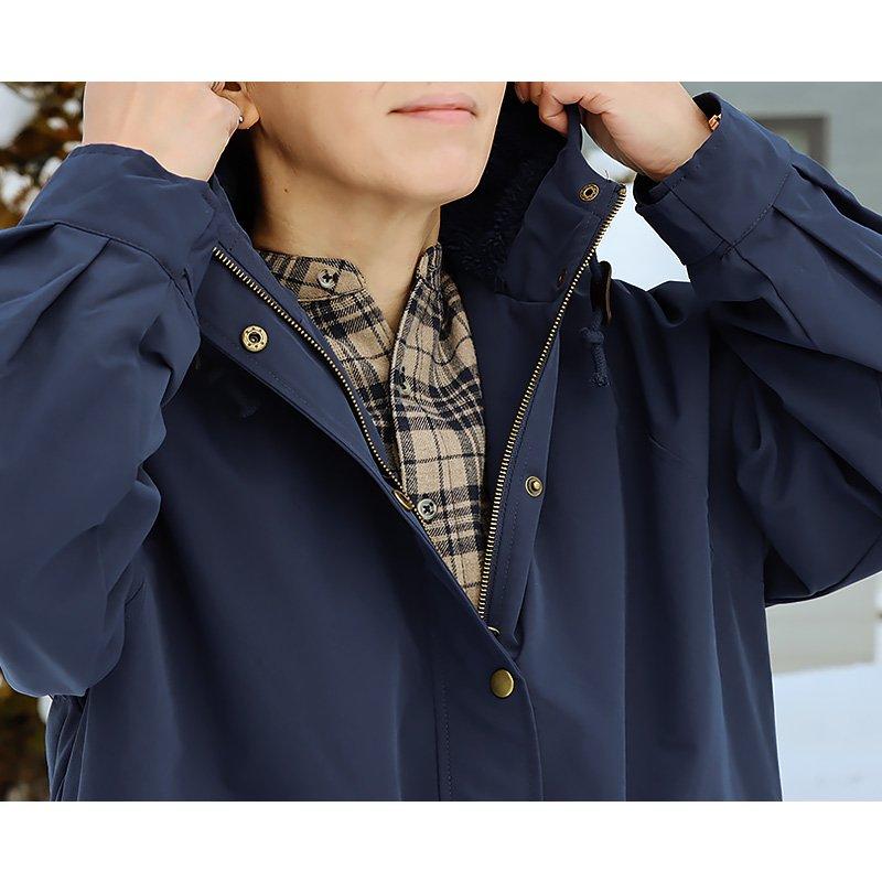 Lupilien アウター ロングコート ロング丈 レディース お尻隠れる フード付き スタンドネック ポリエステル100％ PATY パティ : PATY - 通販 - Yahoo!ショッピング