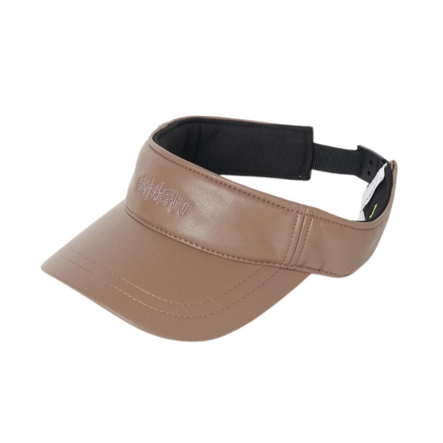 VIVA HEART ビバハート PUレザーサンバイザー レディース ゴルフ バイザー サイズ調整可能 ギフト プレゼント シルバー ブラウン ブラック 01354960 013-54960 ...