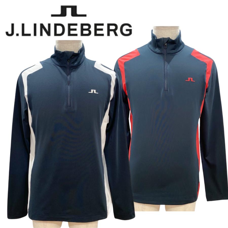 J.LINDEBERG 30％OFF！ ジェイリンドバーグ ショルダーブリッジハーフジップミッドレイヤー メンズ ゴルフ ゴルフウェア 吸湿 速乾 裏起毛 M/L 0713-2919 セール ...