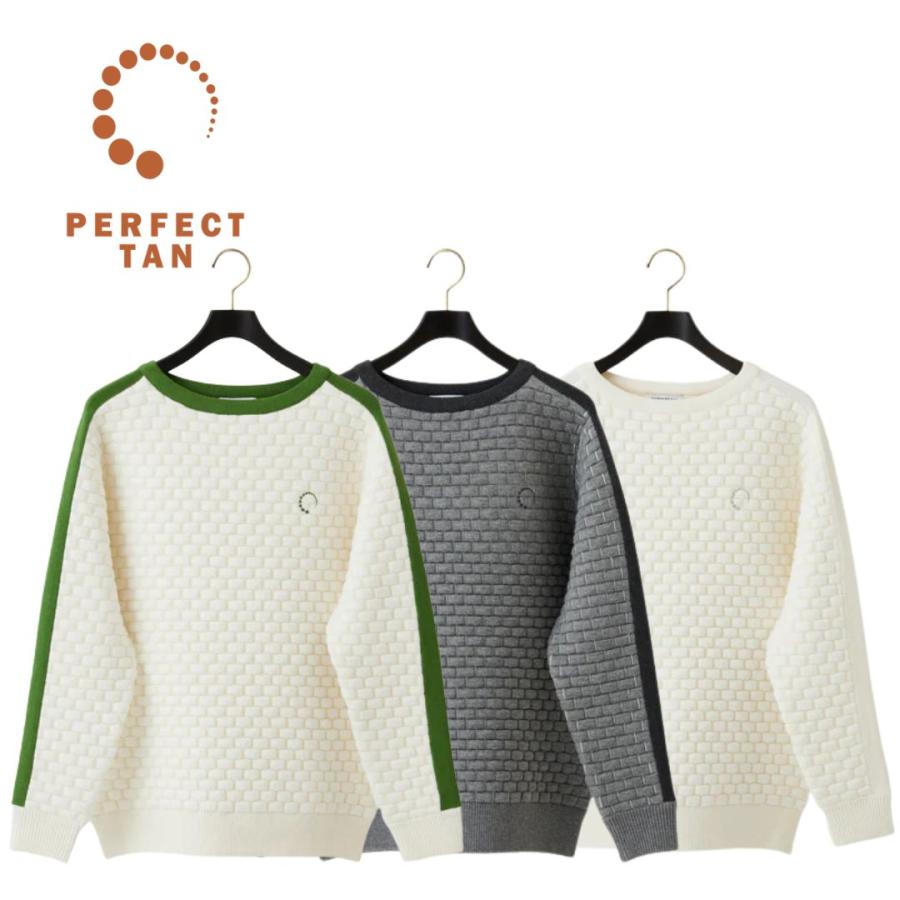 PERFECT TAN パーフェクトタン ブロックキルティングプルオーバー メンズ ゴルフ ゴルフウェア 紳士服 スウェット ニット 防寒 M/L/XL PT1-FW-K017 : Pauls ...