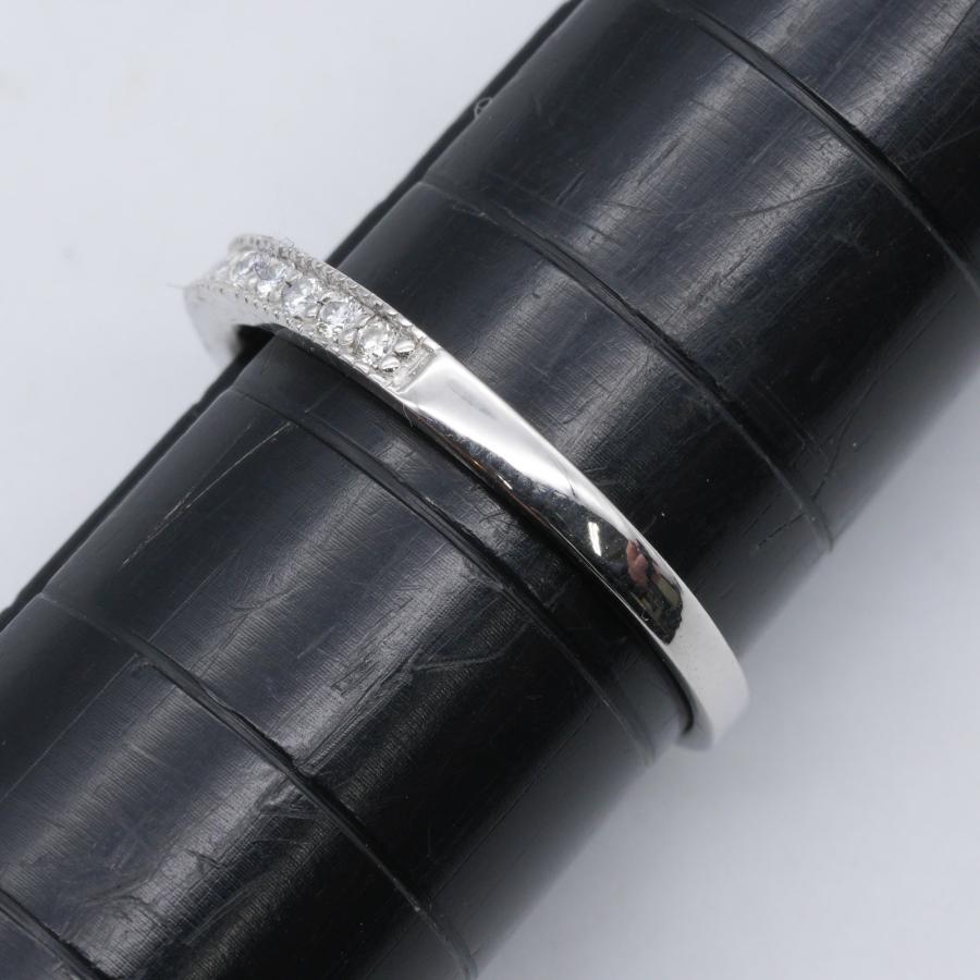 プラチナ Pt ハーフエタニティリング ダイヤ 0.15ct ミル打ち 12号 レディース 中古 新品仕上済 [質イコー] : ポーンショップイコー - 通販 - Yahoo!ショッピング