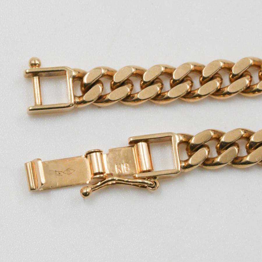 イエローゴールド K18YG 2面カット 喜平 ブレスレット 20.0g 20cm 検定刻印あり メンズ 中古 美品 [質イコー] : ポーンショップイコー - 通販 - Yahoo!ショッピング