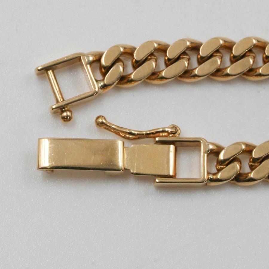 イエローゴールド K18YG 2面カット 喜平 ブレスレット 20.0g 20cm 検定刻印あり メンズ 中古 美品 [質イコー] : ポーンショップイコー - 通販 - Yahoo!ショッピング