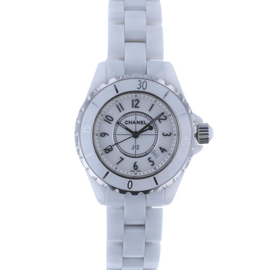 【即日発送・水曜定休日・木曜発送】【中古】【RI】CHANEL シャネル ブランド 時計 レディース ホワイト セラミック H0968 ...