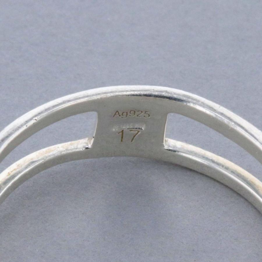 GUCCI 【中古】 （グッチ） インターロッキングG オープンバンドリング ブランドジュエリー 指輪 Silver シルバー SV925 298036 used:B : PAWNSHOP ...