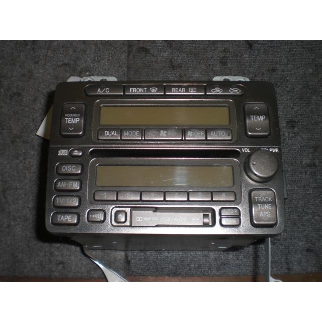 プログレ JCG10 オーディオ デンソー 711300-3885 89030-51010 パネル一体式 AM・FM・CD・カセット ...