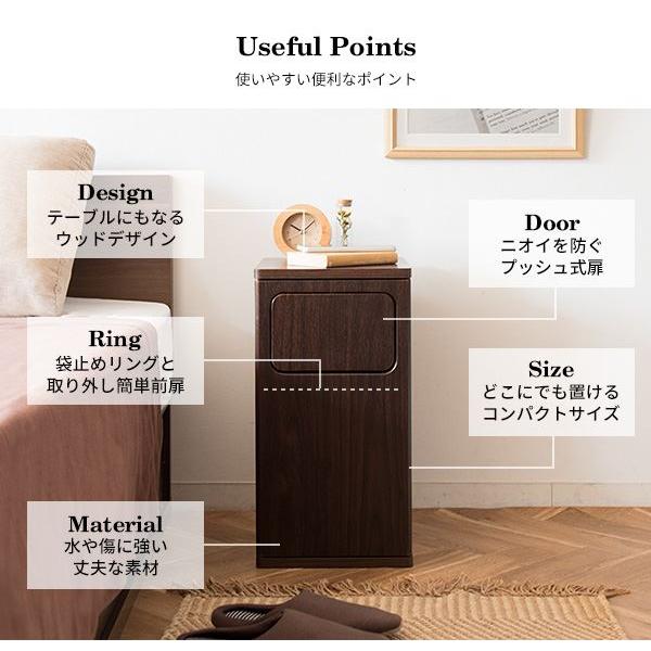 MIYATAKE ゴミ箱 20L プッシュ式 木製 ダストボックス Empro エンプロー DB-480R-NT ナチュラル : db-480r-nt : PCあきんど - 通販 ...